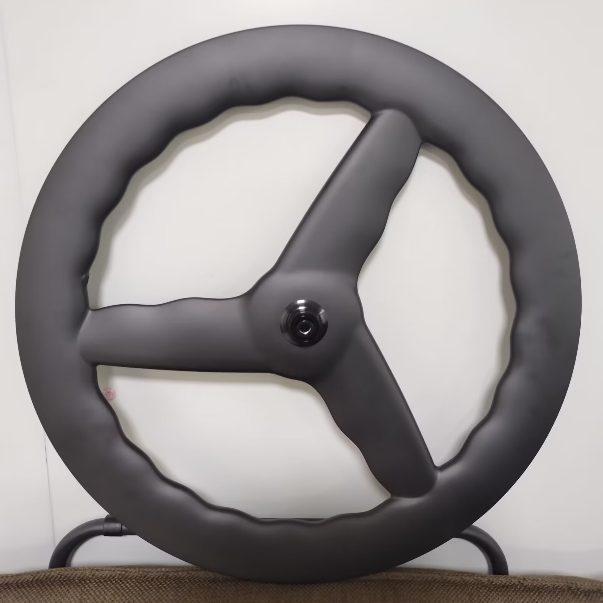 2024 Wave shaped 700C 28mm wide carbon 3 spoke wheels 700c bicycle ...